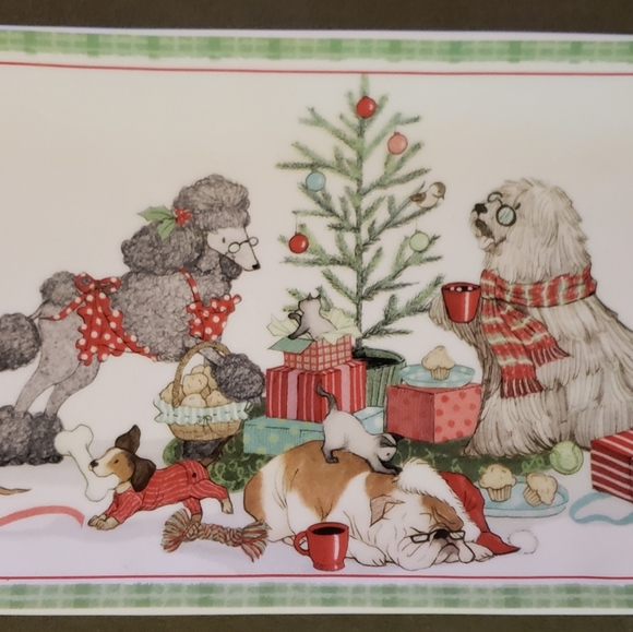 Pier 1 | Holiday | Pier Imports Christmas Morning Pups Serving Tray ...